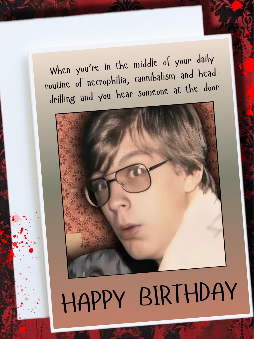Hilariously Dark and Morbid Birthday Card | True Crime Murderino Gift ...