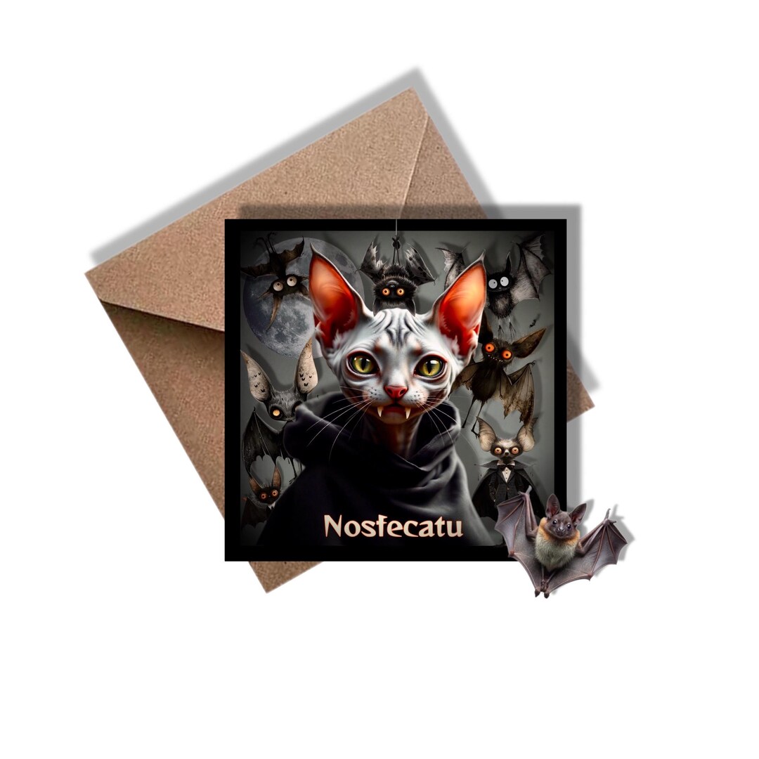 Nosferatu, Vampire Cat, Gothic, Bats, Fun, Horror, Monster, Creepy ...