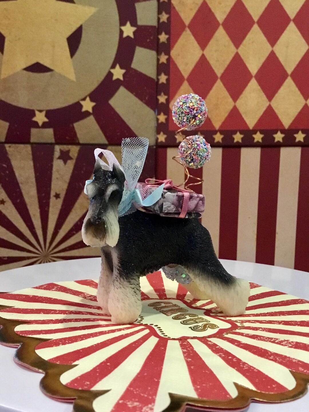 Schnauzer Cake Topper, Animal Cake Topper, Party Animal Cake, Kids ...