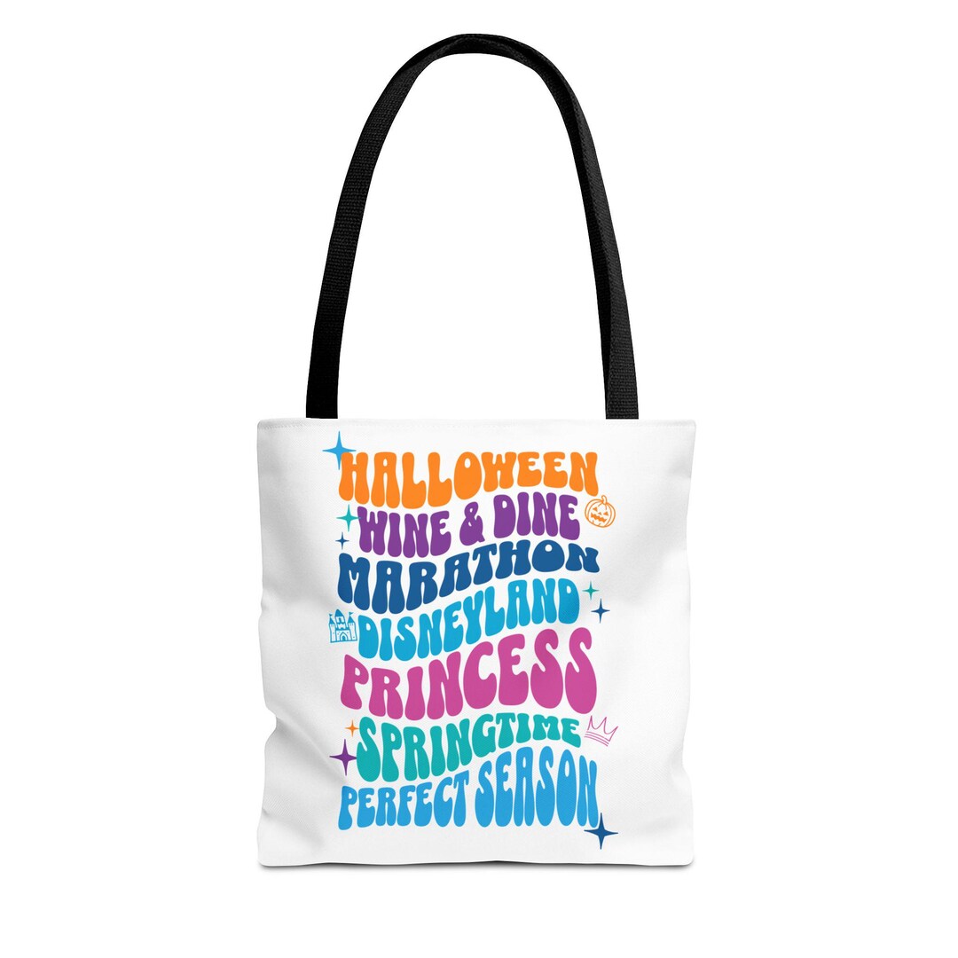 Rundisney Perfect Season Inspired Tote Bag, Halloween, Wine & Dine ...
