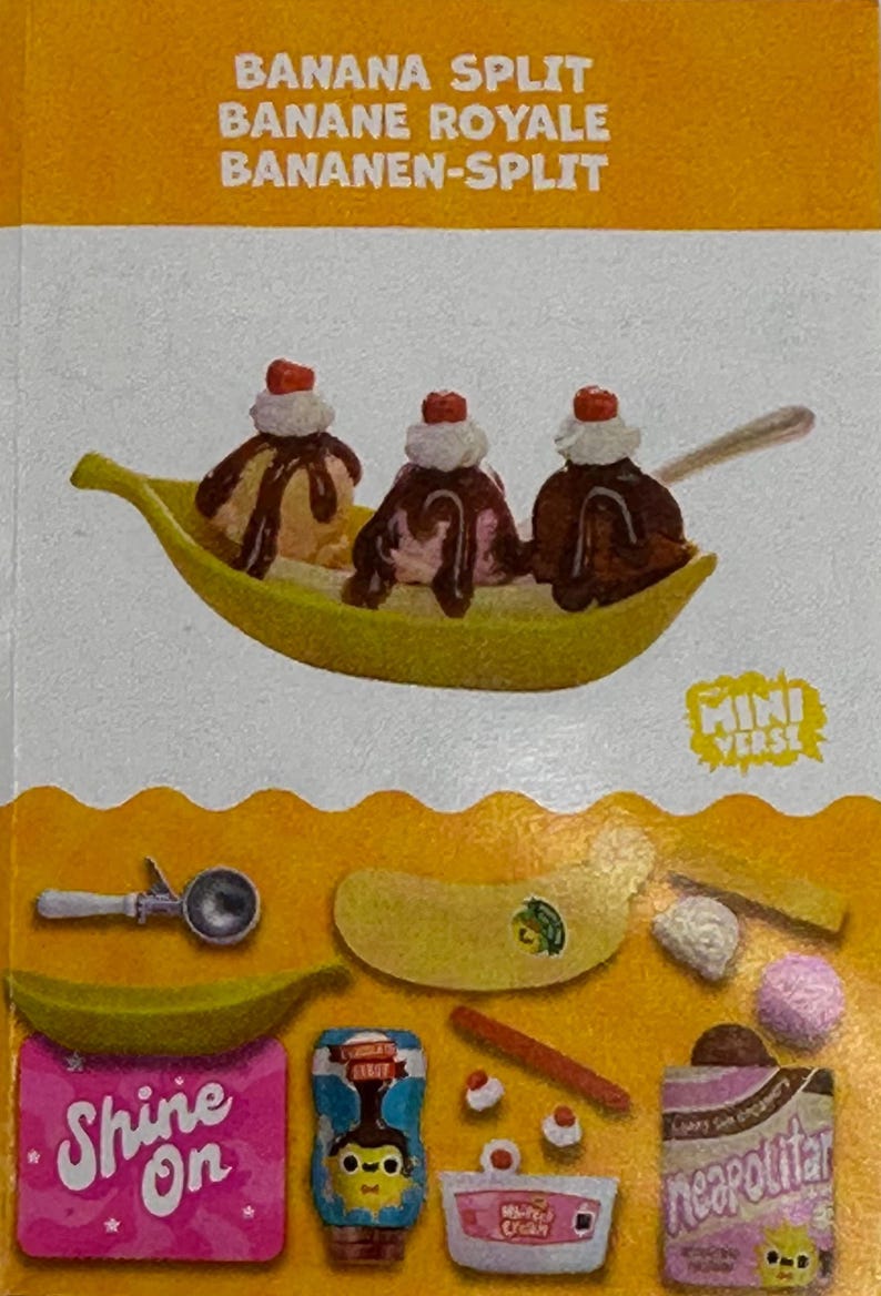 Miniverse Diner Series 2 Banana Split Miniverse Banana Split Banana ...