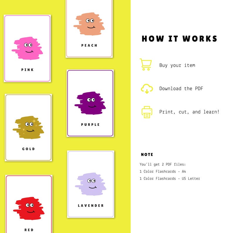 Printable Flashcards | Color Flashcards | Montessori Printable ...