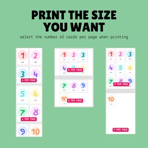 Printable Flashcards | Numbers Flashcards | 123 Flashcards | Montessori ...