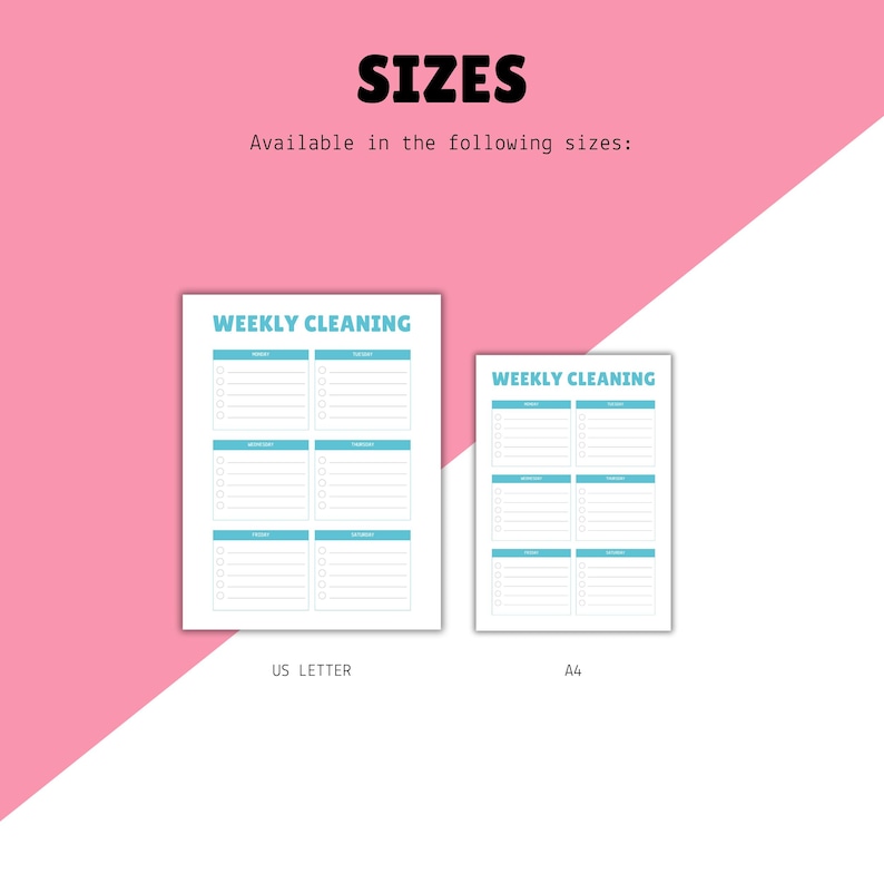 Printable Cleaning Checklist Bundle: Daily, Weekly, Deep Clean (digital ...