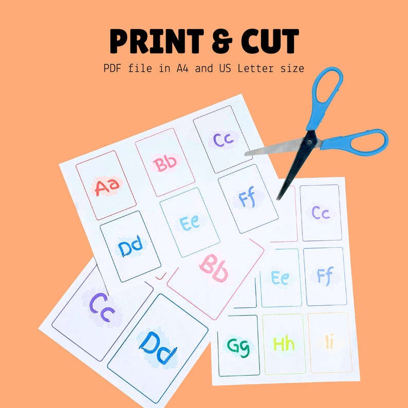 Fichas imprimibles / Fichas del alfabeto / Fichas del abecedario ...