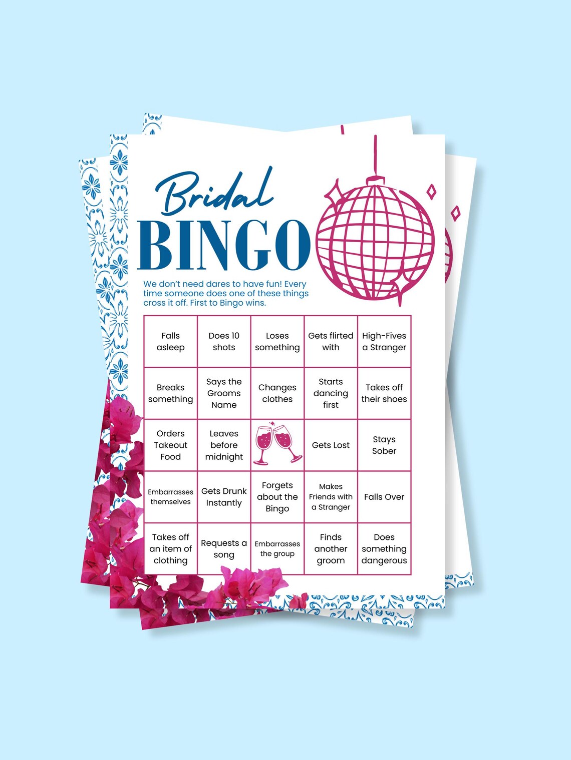 Mamma Mia Bridal Bingo | CHECKLIST | for Hen Dos, Bachelorettes and ...