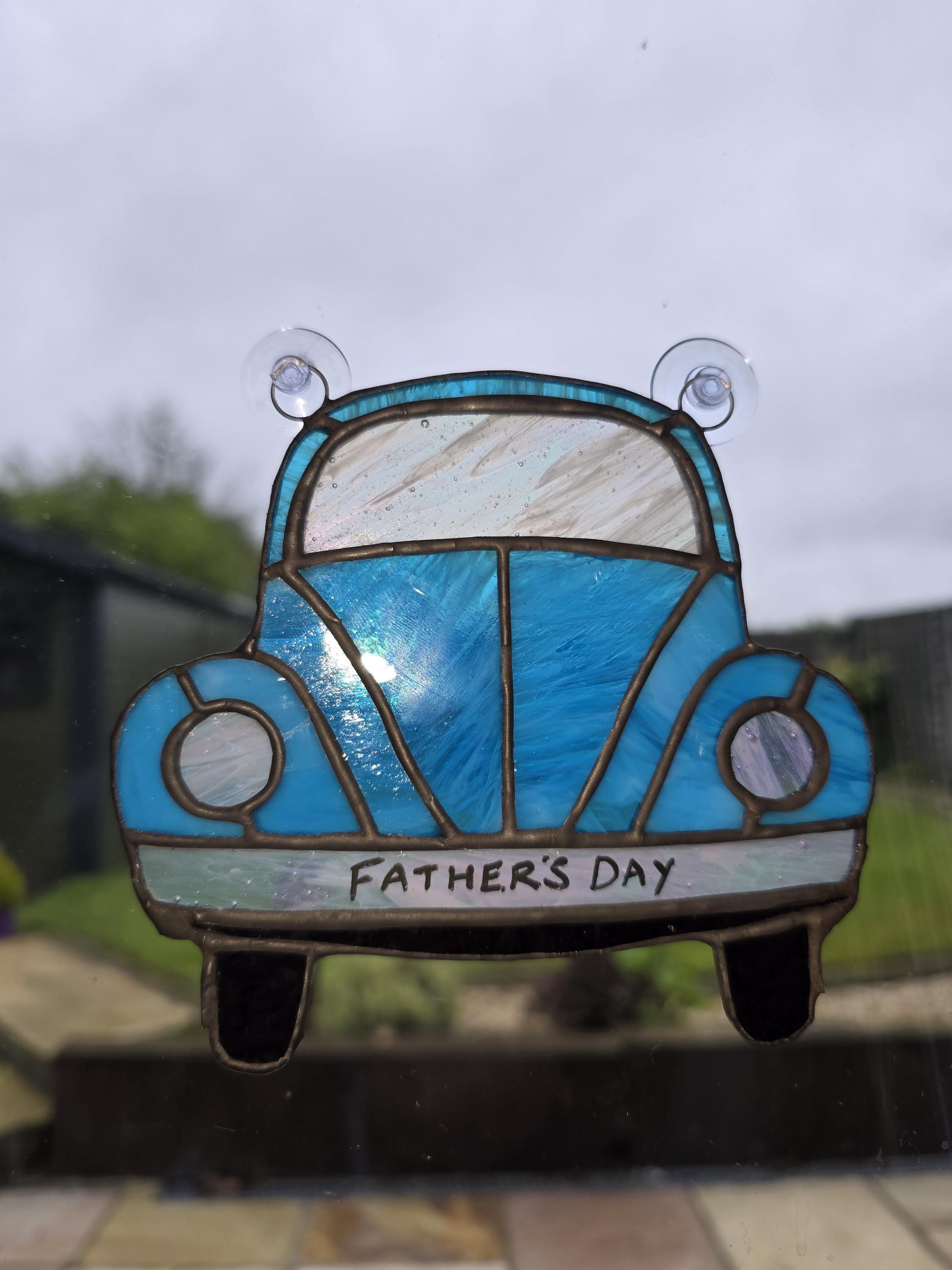 Stained Glass Volkswagen Beetle Suncatcher - Etsy