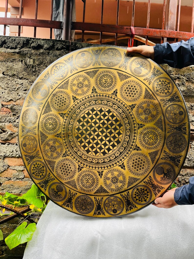 Authentic Tibetan Gong High Quality Authentic AUM Gong Handmade in ...