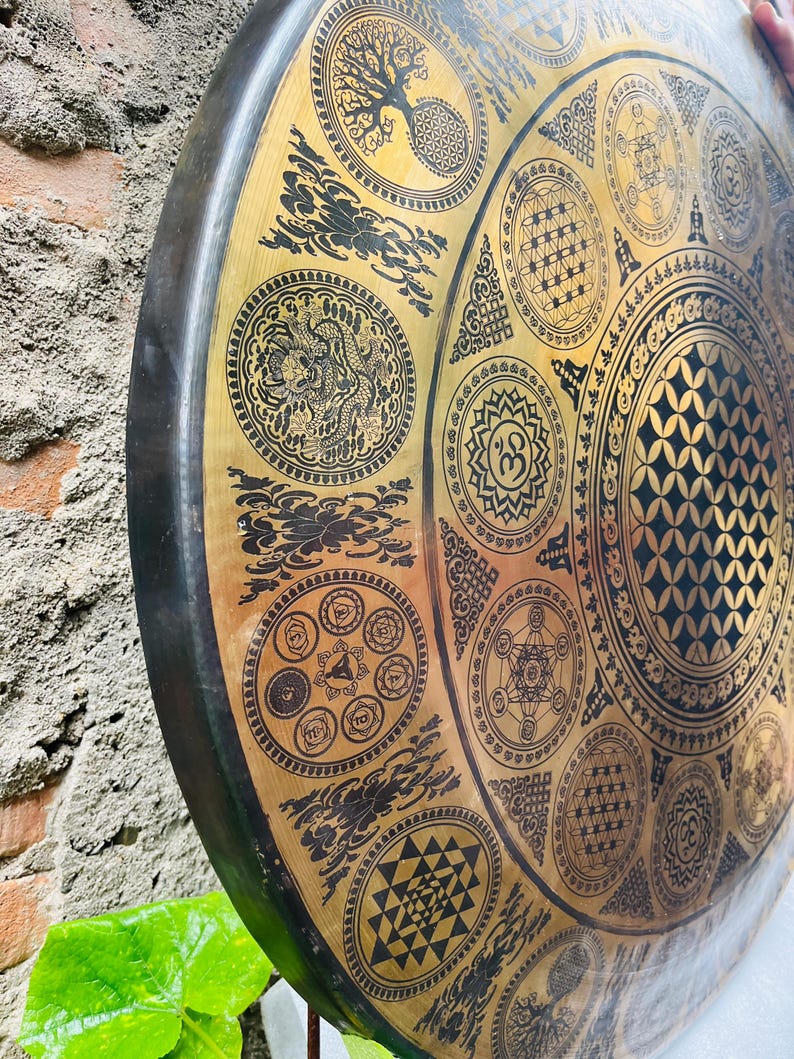 Authentic Tibetan Gong High Quality Authentic AUM Gong Handmade in ...