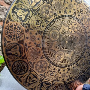 50-100cm Tibetan Gong High Quality Authentic AUM Gong Handmade in Nepal ...