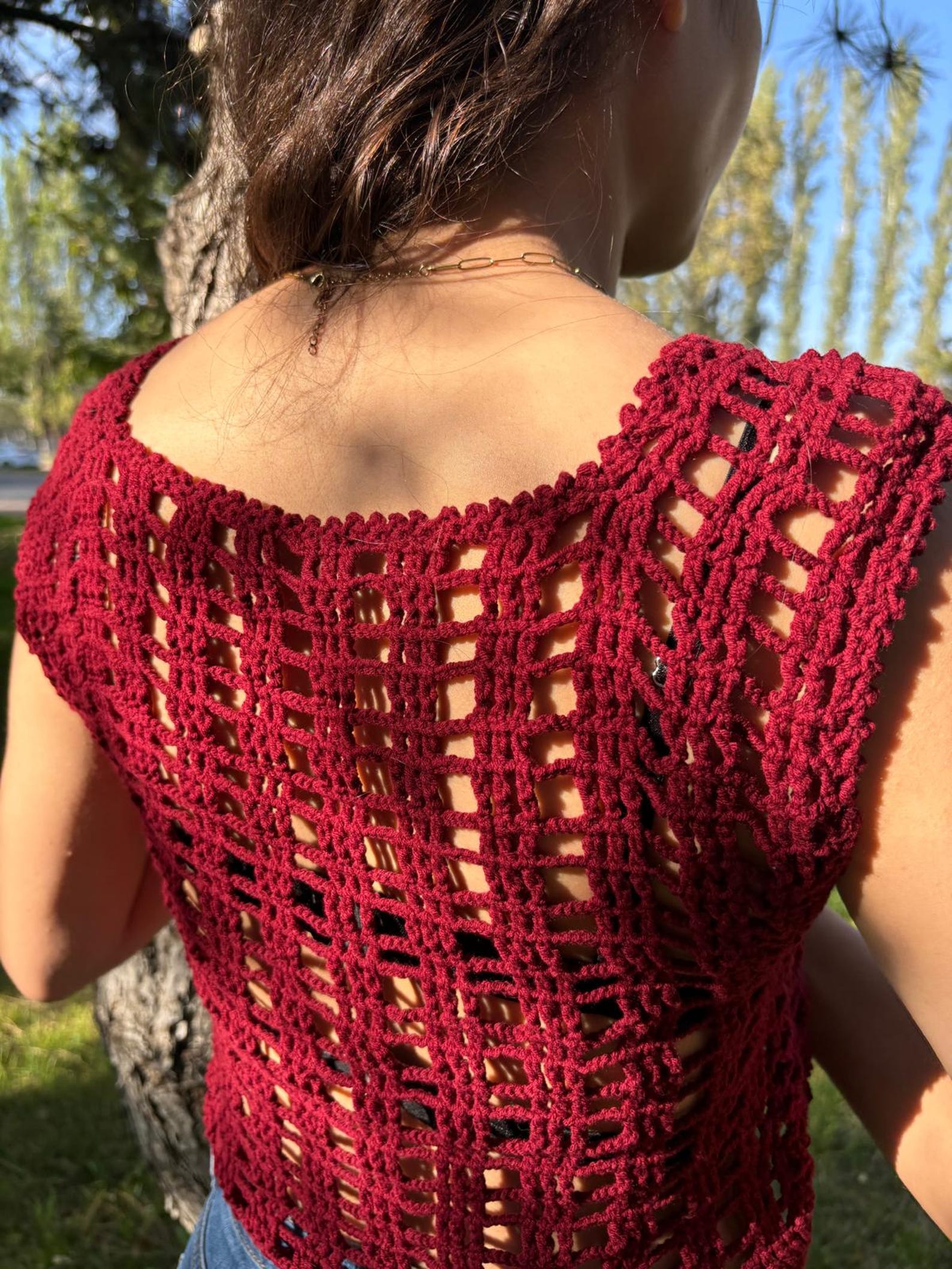 Netting Crop ,crochet Knitted Crop,handmade Crop Top,knitting Crop Top ...