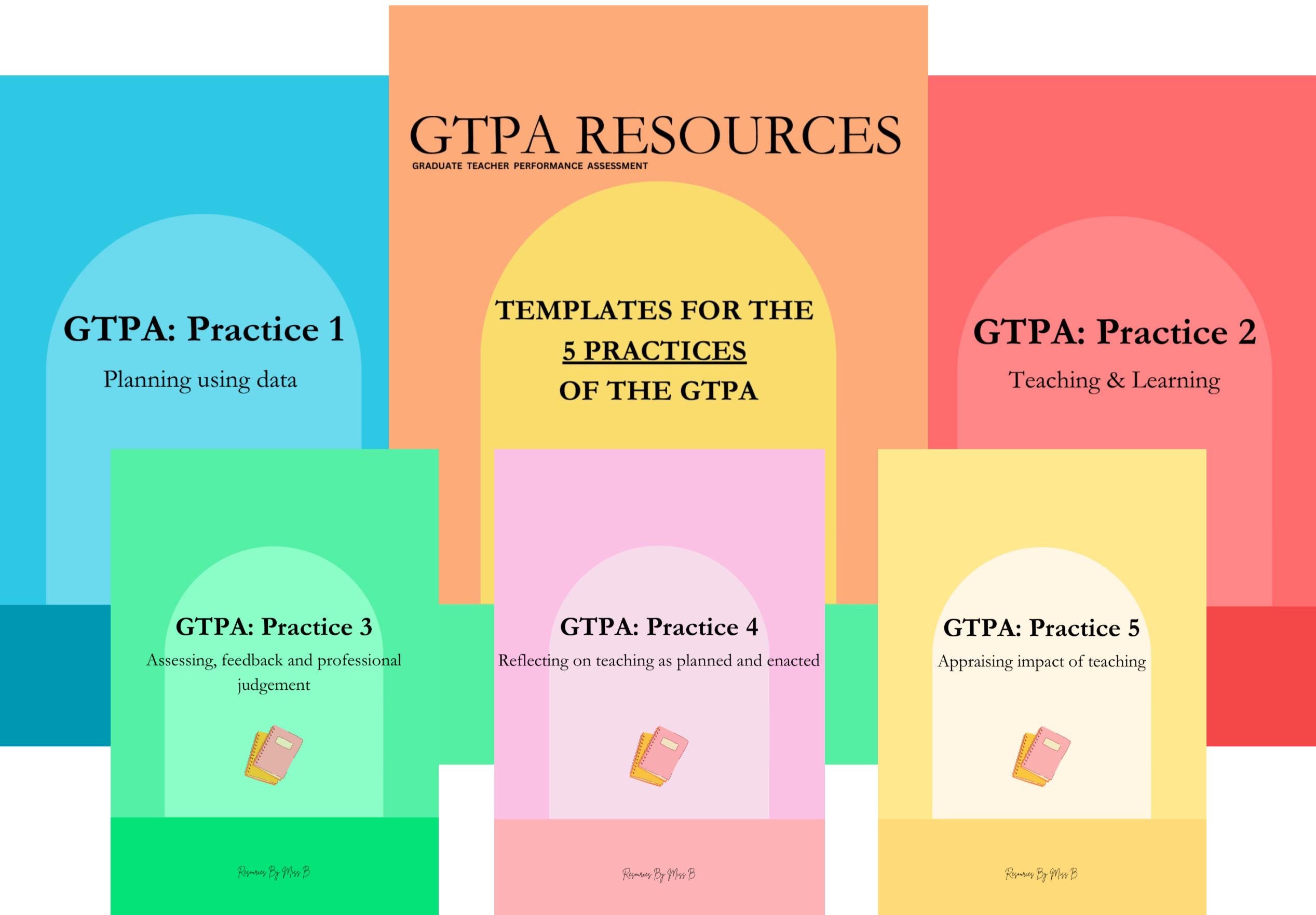 Gtpa Templates For The Five Practices Etsy