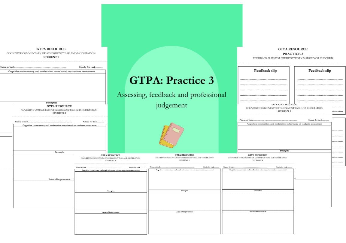Gtpa Templates For The Five Practices Etsy