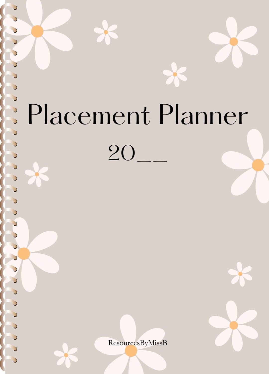 Daisy Placement Planner - Etsy