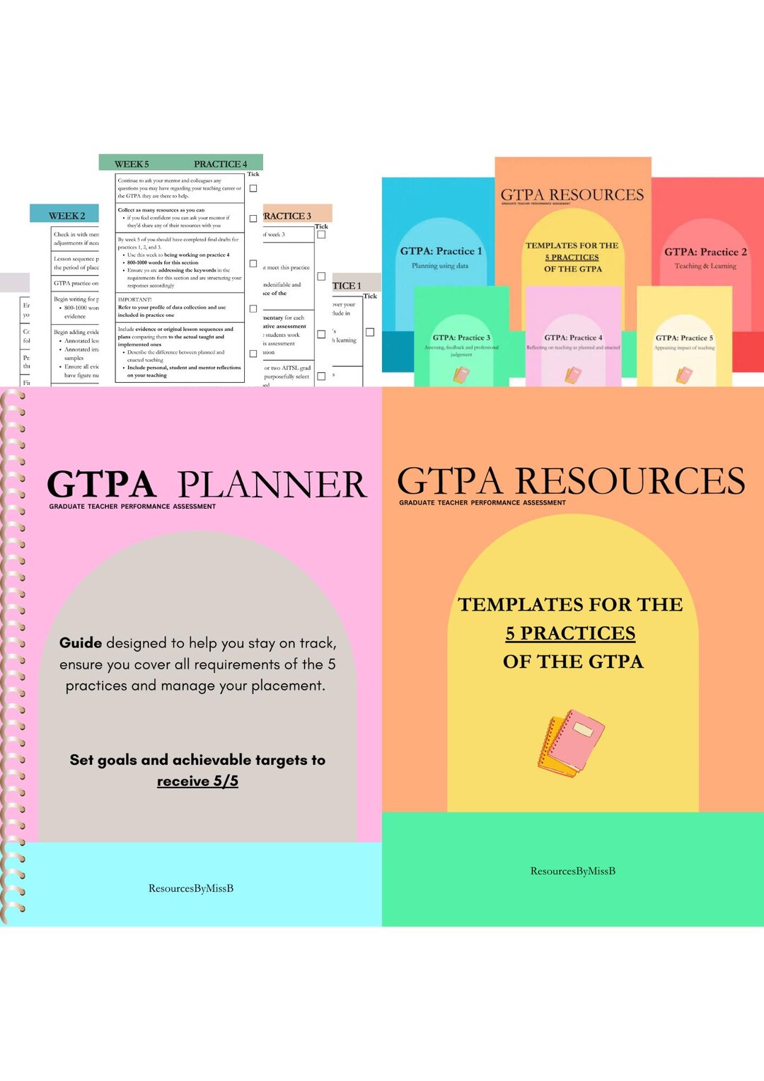 GTPA Planner & Templates Bundle - Etsy Australia
