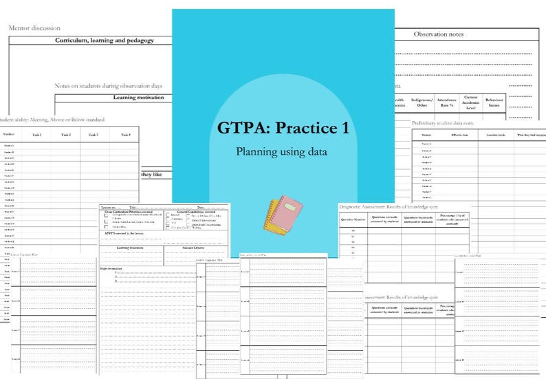 GTPA Templates for the Five Practices - Etsy