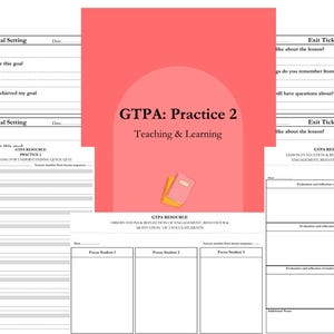 GTPA Templates for the Five Practices - Etsy