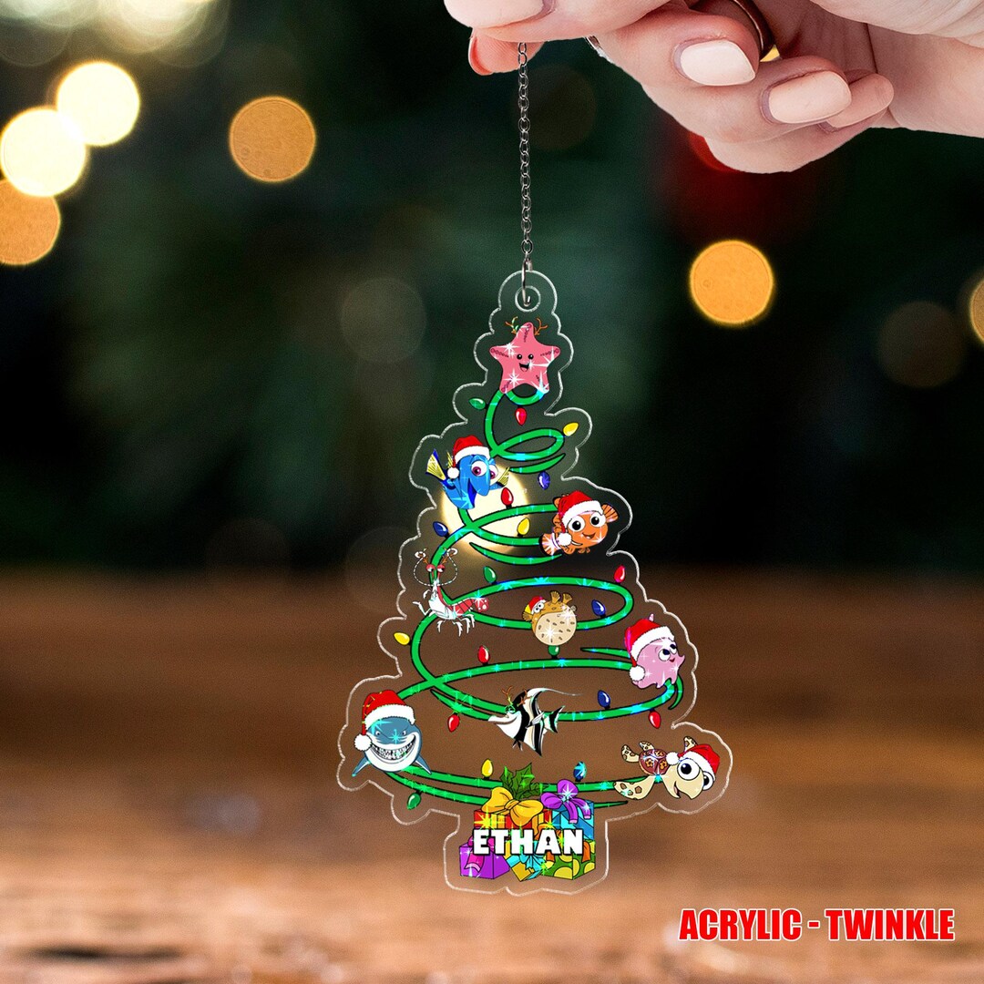 Personalized Finding Nemo Christmas Ornament, Fish Movie Character ...