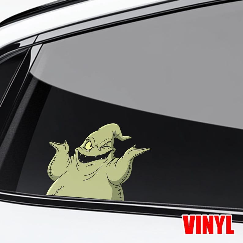 Oogie Boogie Peeker Peeking Car Window Decals - Bumper Waterproof ...