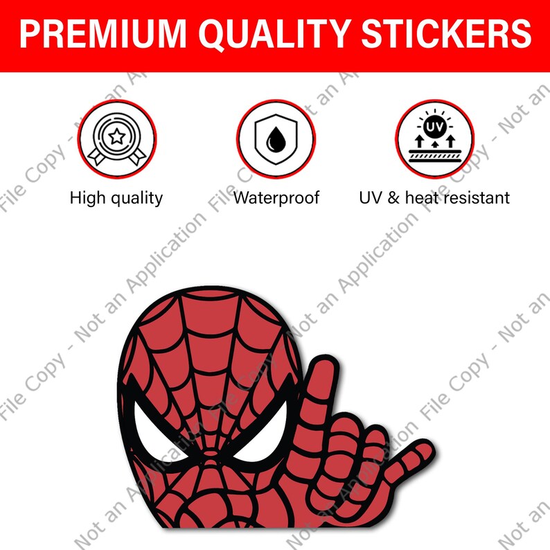 Spider Man Peeker Peeking Peekabo Car Decals Movie Bumper Sticker ...