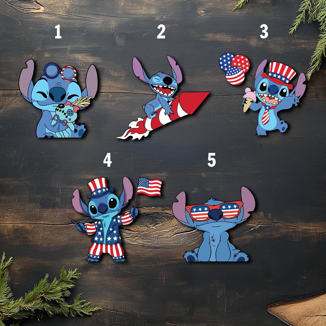 Funny Independence Stitch Peeker Peeking Sticker, Car Waterproof for ...