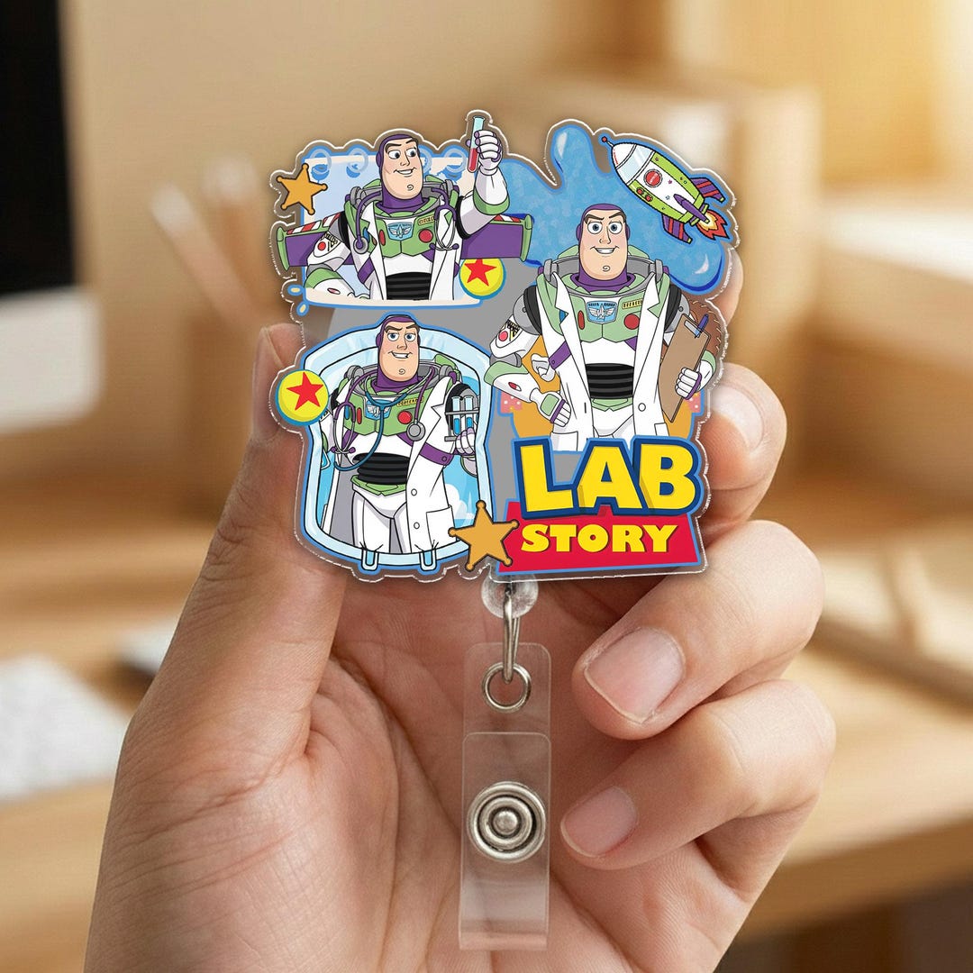 Toy Story Buzz Lightyear Lab Week 2026 Badge Reel, Lab Story Badge ...