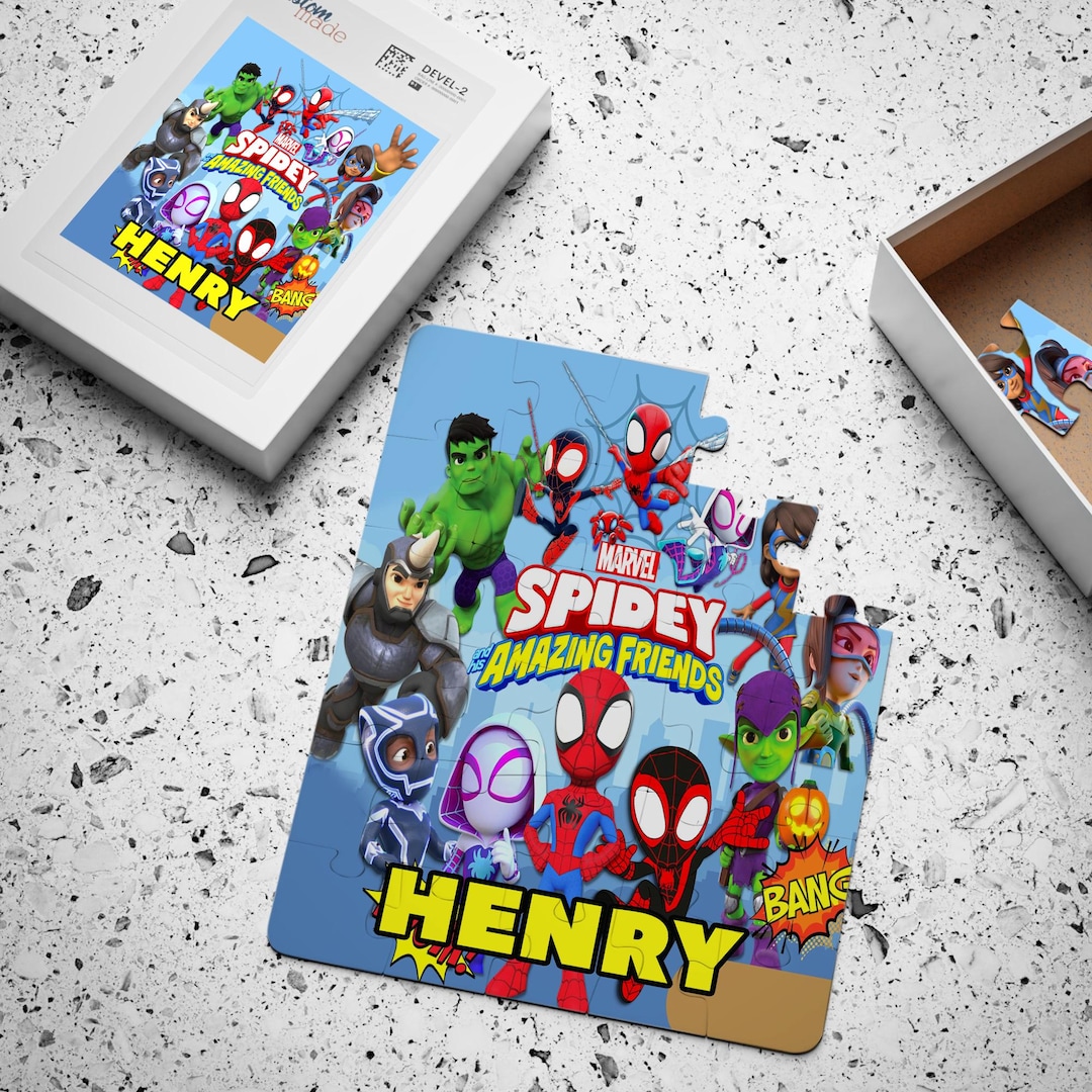 Spidey and His Amazing Friends Puzzle, Superhero Spidey, Marvel ...