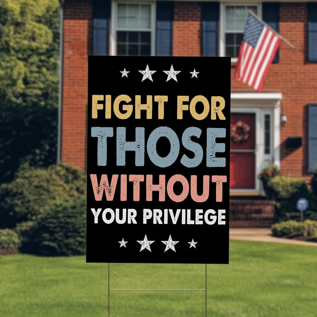 Protest Plastic Yard Sign, Stand up for Others, Human Rights Activist ...