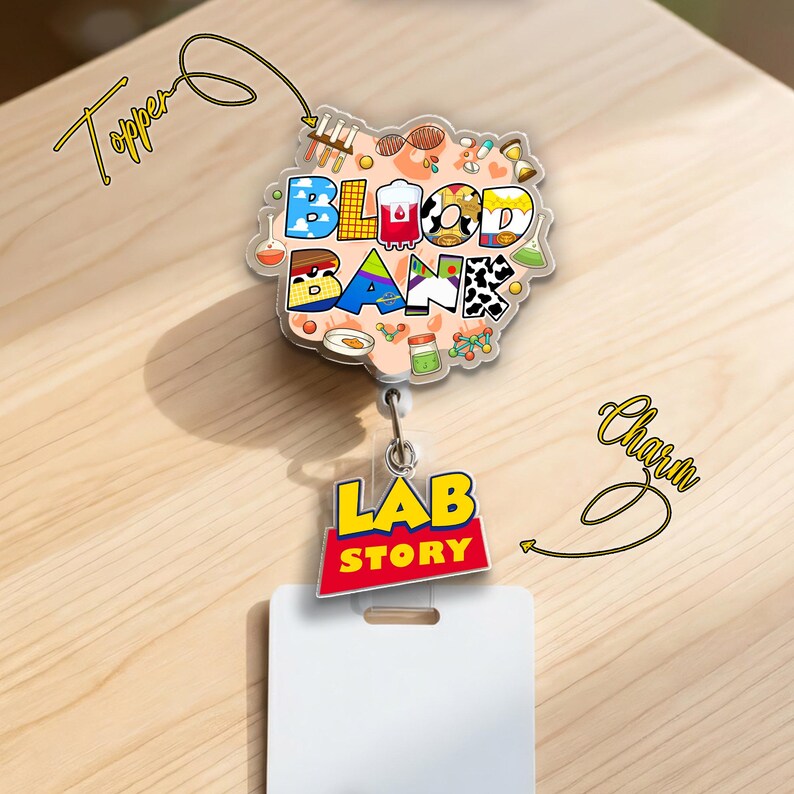 Lab Week 2026 Toy Story Badge Reel, Lab Story Disney Pixar ID Holder ...