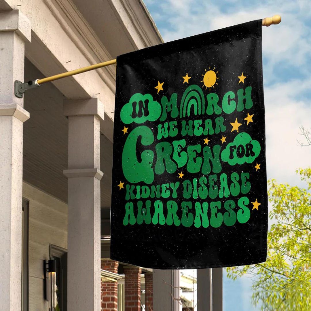 Kidney Disease Awareness Garden Flag, Kidney Transplant Garden Flag ...