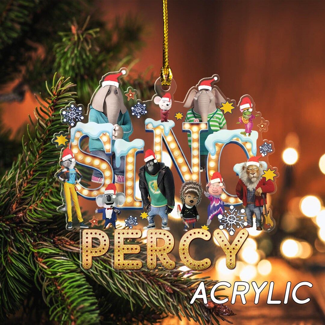 Personalized Sing Pig Movie Ornament, Sing Pig Characters Ornament ...