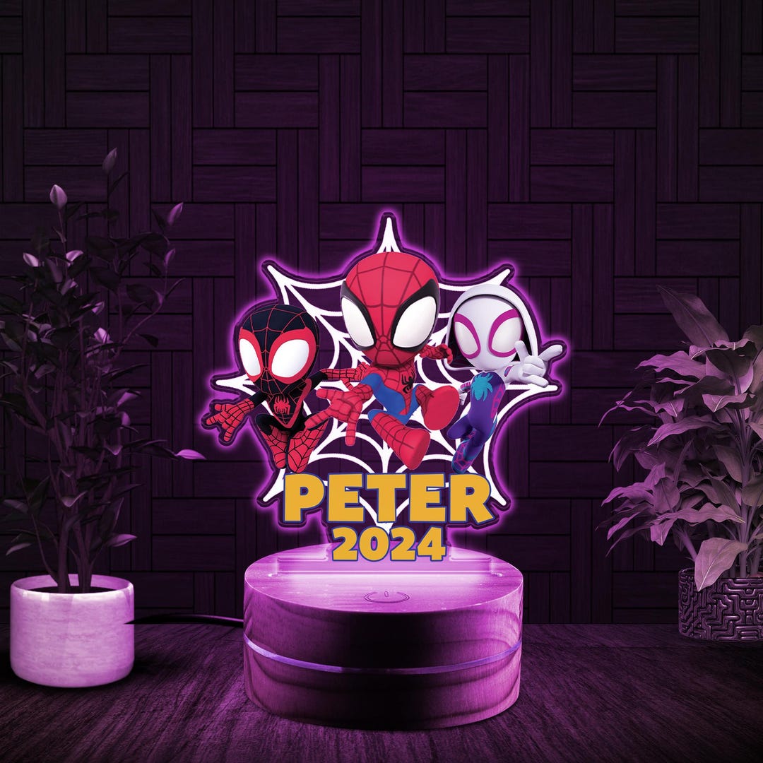 Personalized Disney Spidey and His Amazing Friends Night Light, Custom ...