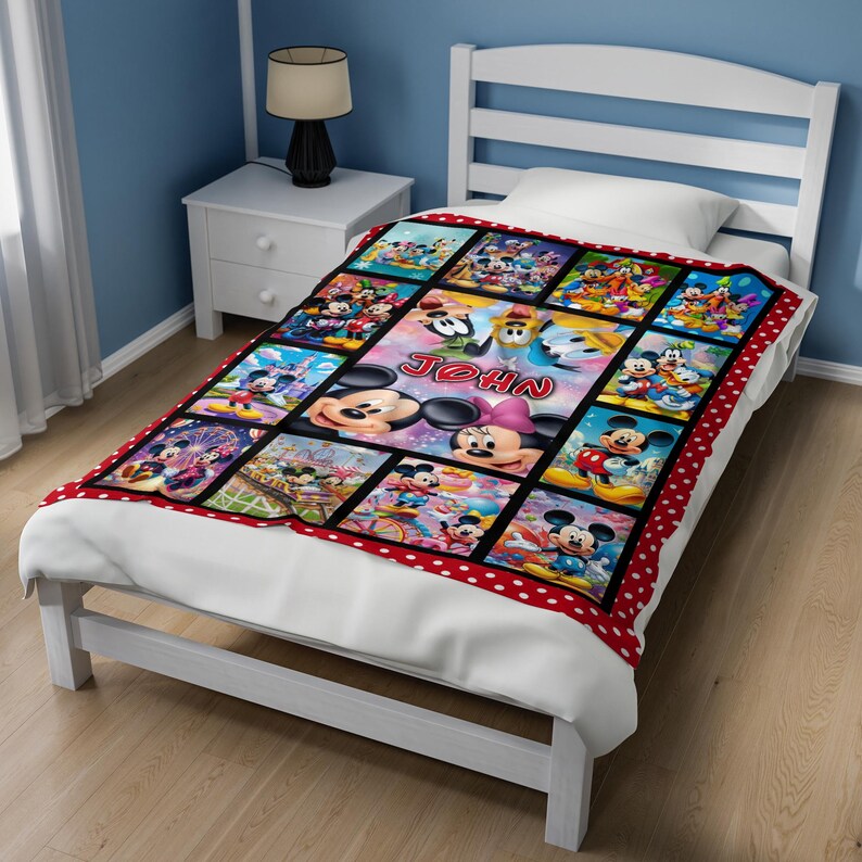 Personalized Mickey and Friends Blanket, Mickey Clubhouse Blanket ...