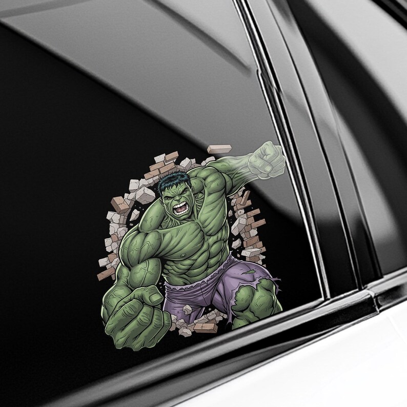 Hulk Peeker Peeking Car Window Decals - Bumper Vinyl Stickers ...