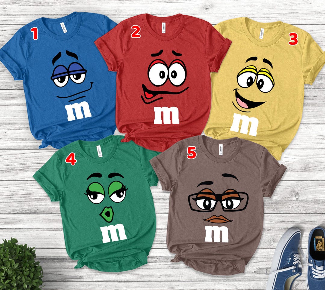M&M Candies T Shirt, M and M Matching Family Shirt Group MM Shirt ...