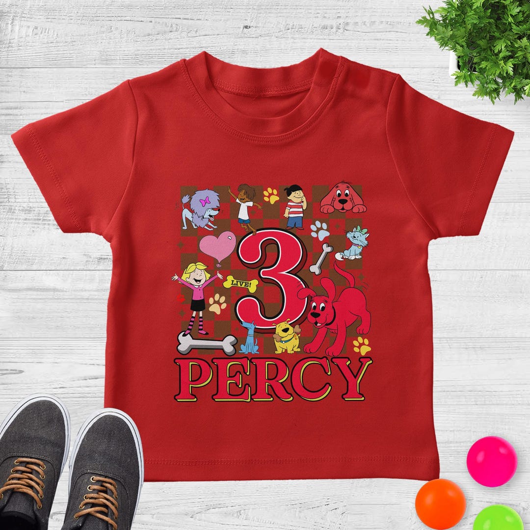 Personalized Clifford the Big Red Dog Family Birthday Shirt, Clifford ...