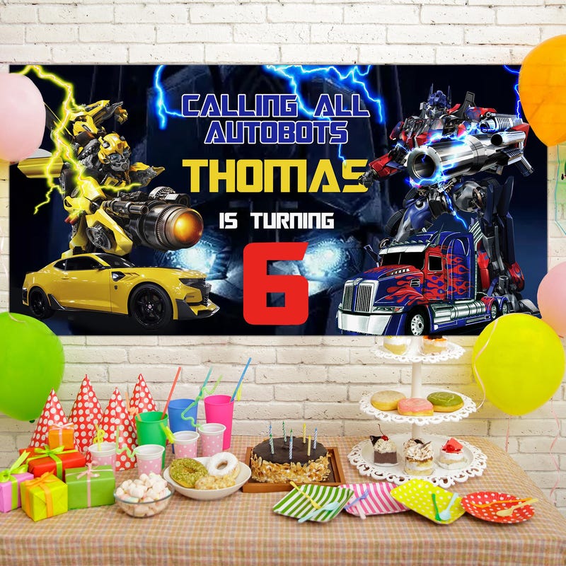 Transformers Party Decor - Etsy