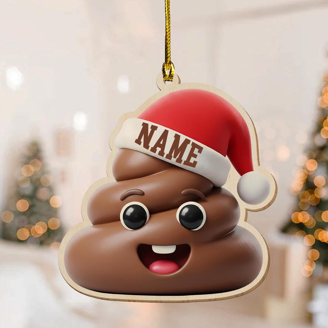 Funny Christmas Poop Ornament, “holiday Nugget” Gag Ornament, Whimsical ...