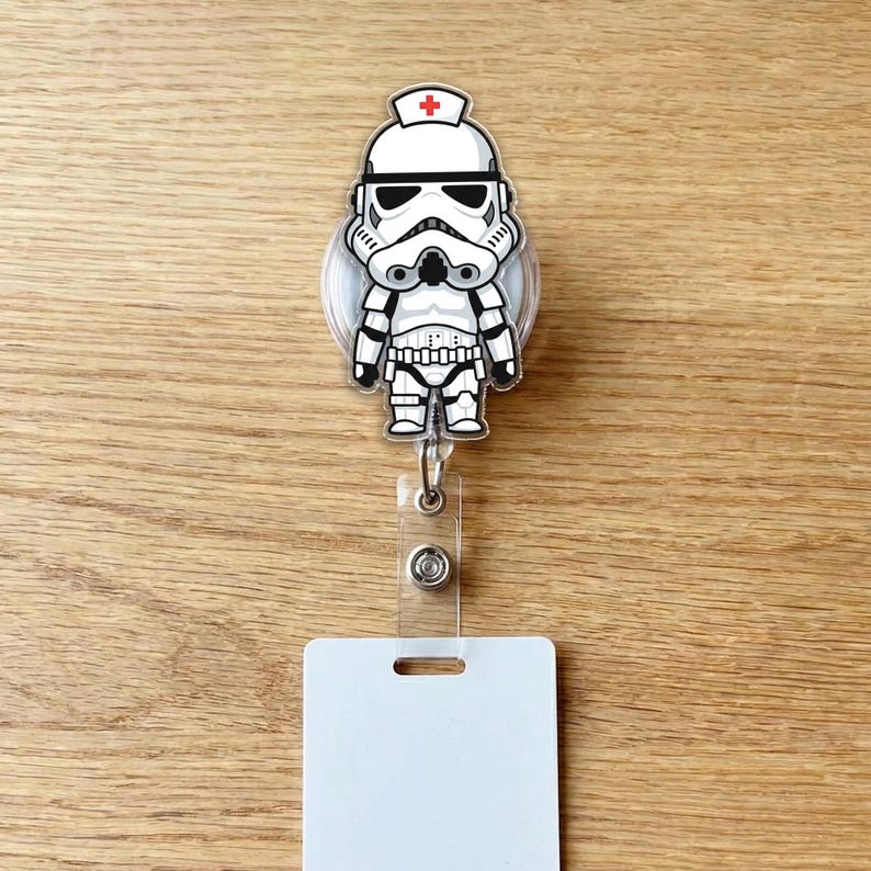 Custom Disney Star Wars Badge Reel, Disney Galaxy Acrylic ID Holder ...