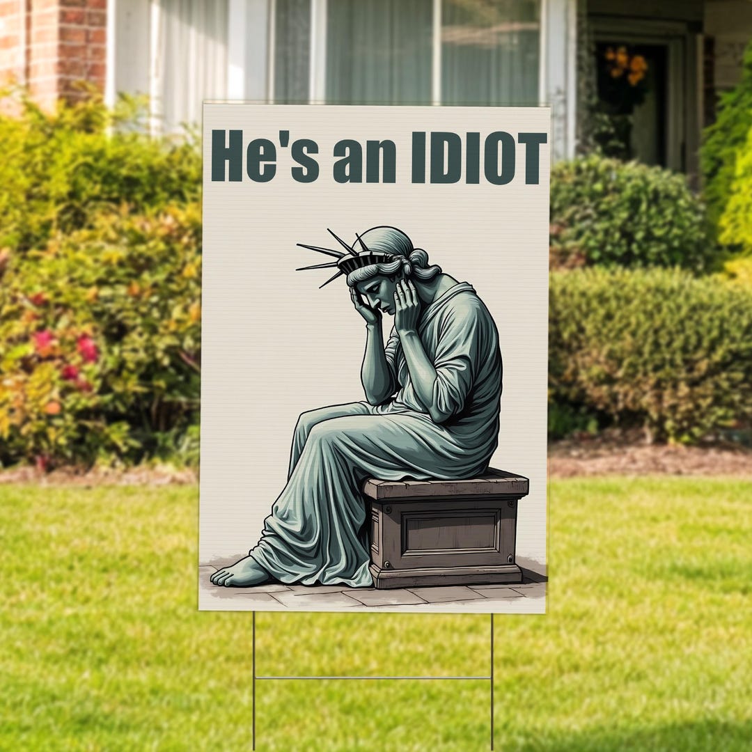 No Kings Anti Authoritarian Protest Poster Yard Sign Banner Political ...