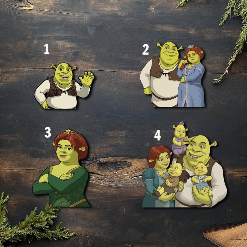 Shrek Peeker Peeking Car Window Decals - Bumper Waterproof Stickers ...