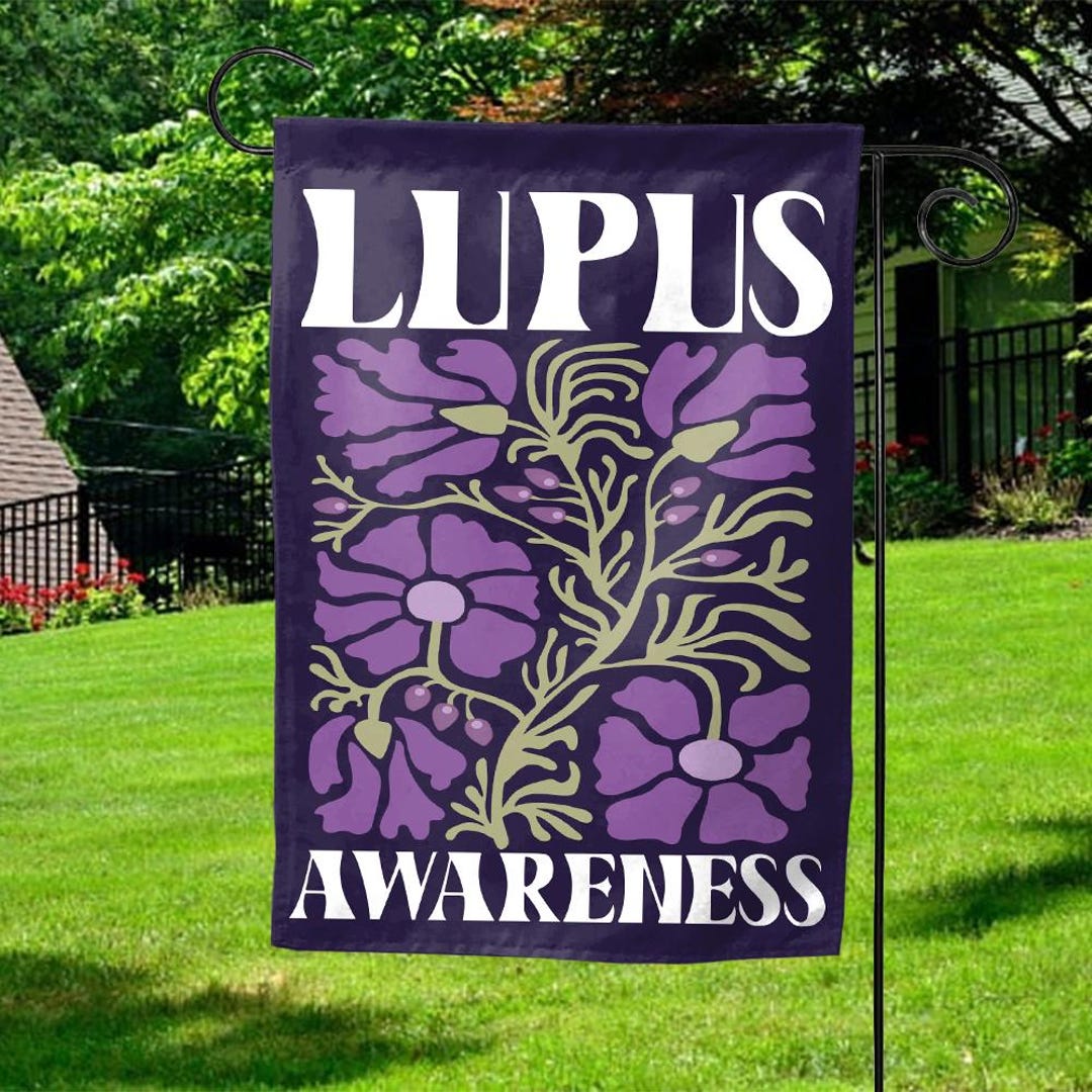 Lupus Awareness Flag for Lupus Survivor, Gift for Lupus Support Team ...