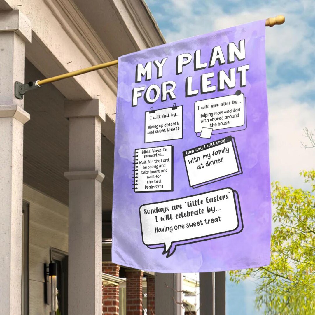Purple Lent Flag, House Banner, Lenten Season Garden Flag/banner ...