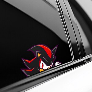 Sonic Shadow Amy Tails Knuckles Silver Peekaboo Peeker Peeking Car ...