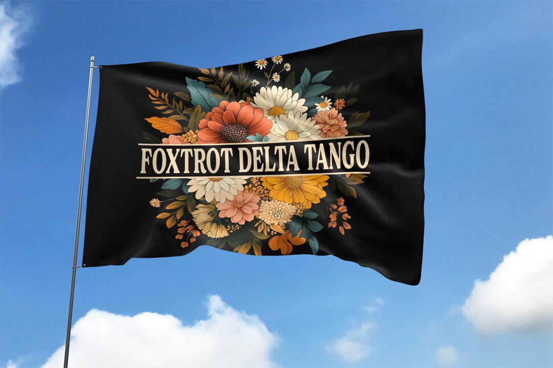 Foxtrot Delta Tango Flag/fdt Banner Subtle Anti DT Flag/feminist Fuck ...