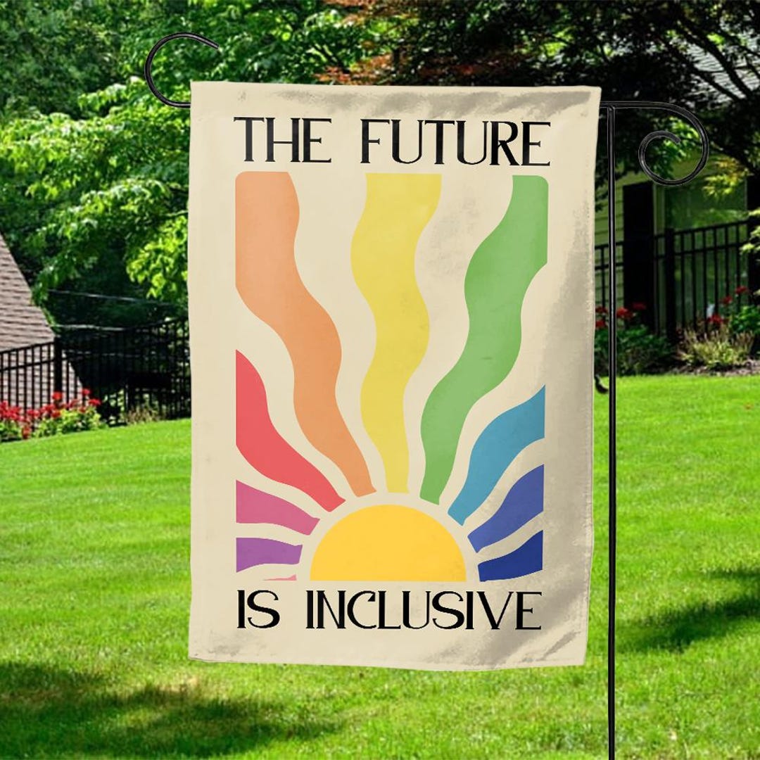 The Future is Inclusive Flag, Happy Rainbow Flag, Nonbinary They/them ...