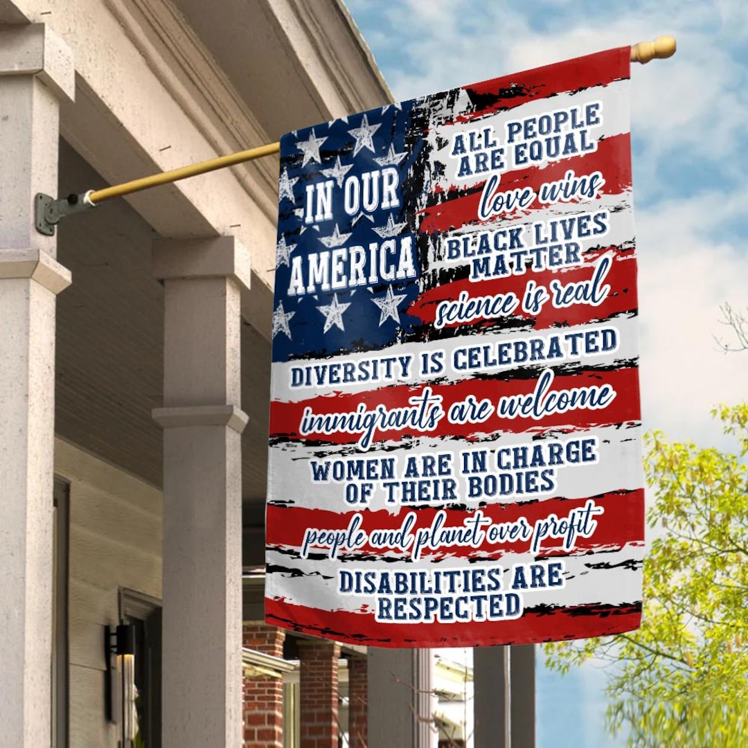Political Yard Flag, in Our America Flag, Anti Trump Female President ...