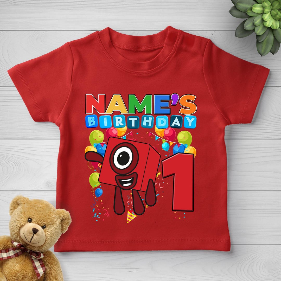 Numberblocks T Shirt, Numberblocks Family Birthday Shirt, Personalized ...
