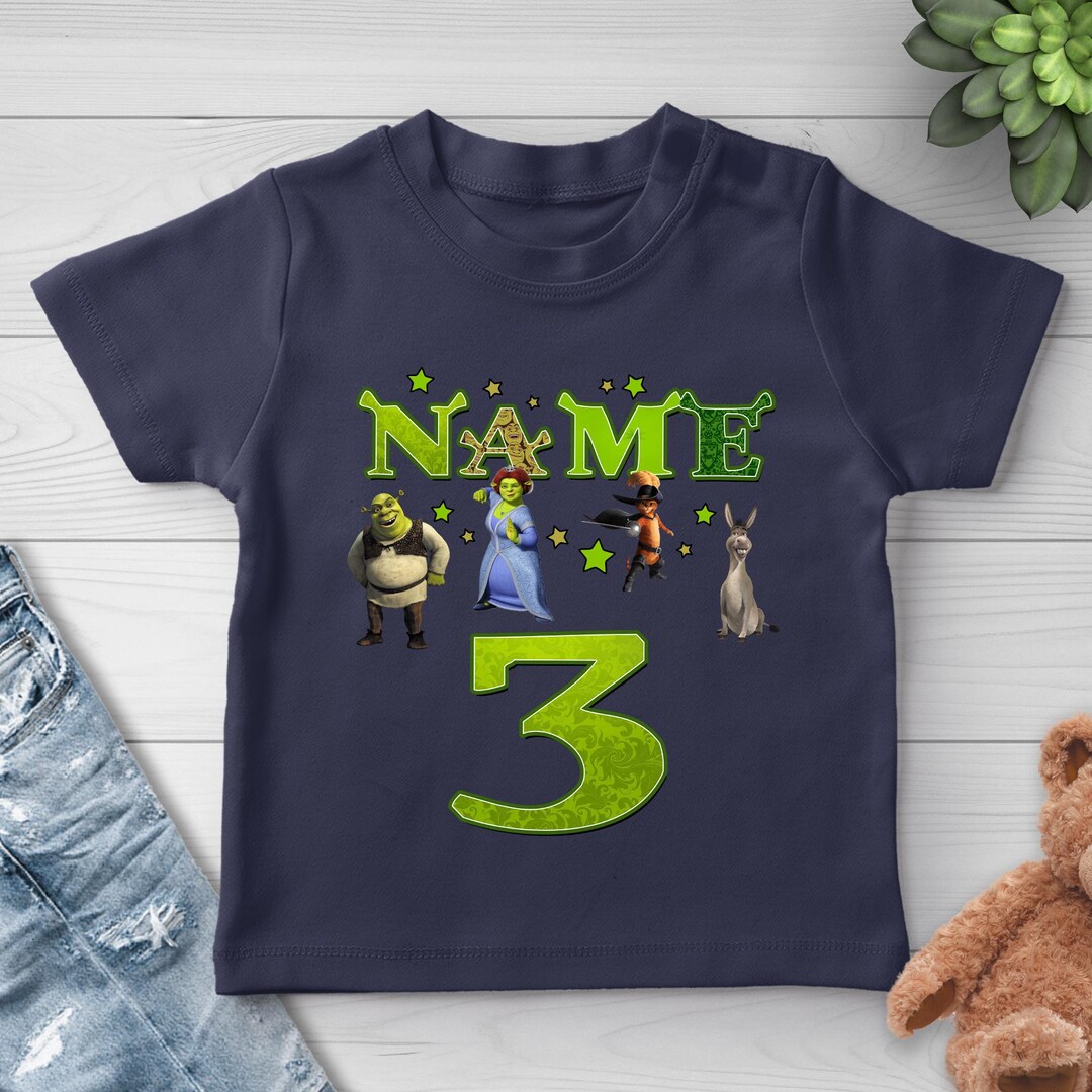 Personalized Shrek Birthday Shirt, Shrek Family Matching Shirt, Custom ...