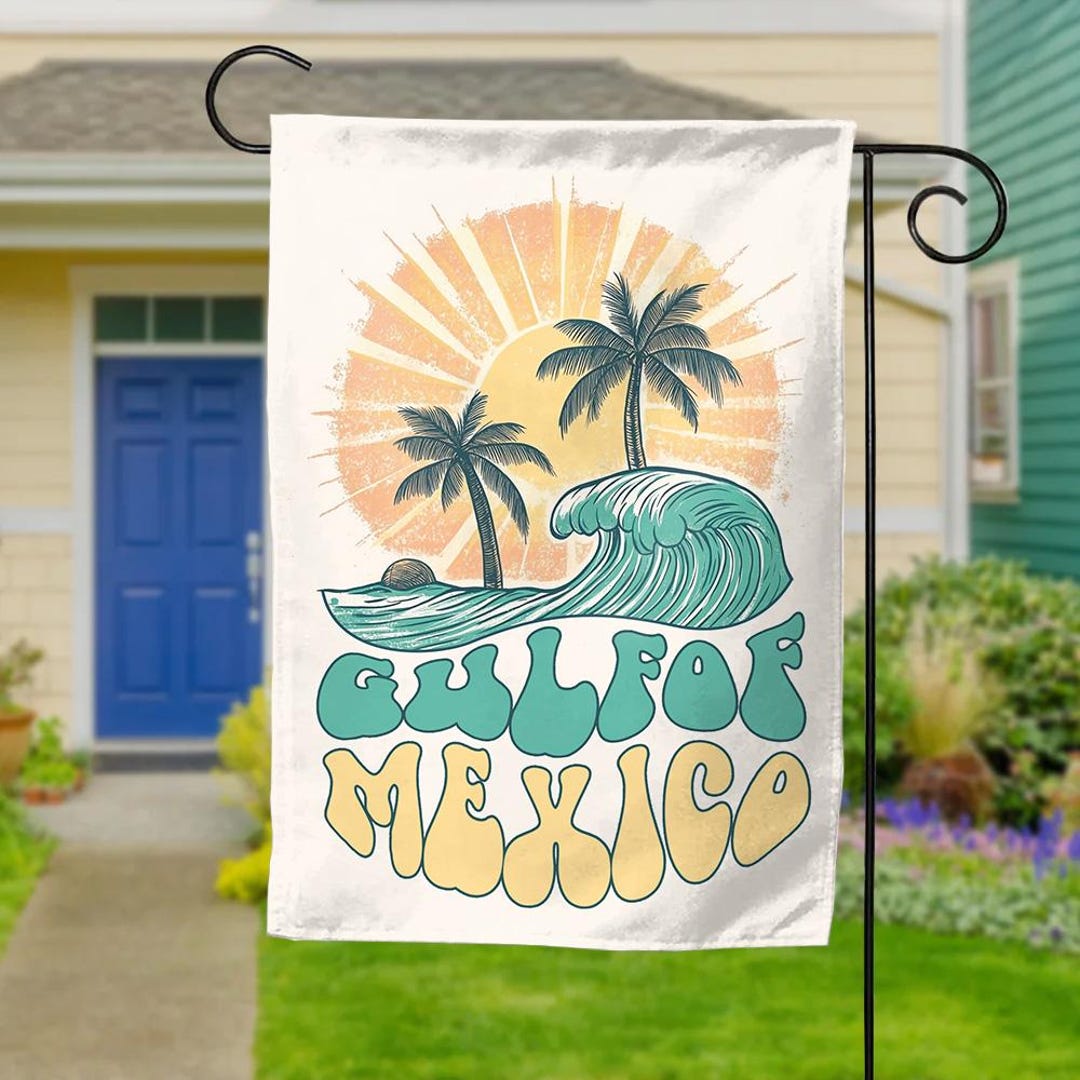 Gulf of Mexico Garden Flag, Coastal Home Decor, Outdoor Decoration ...